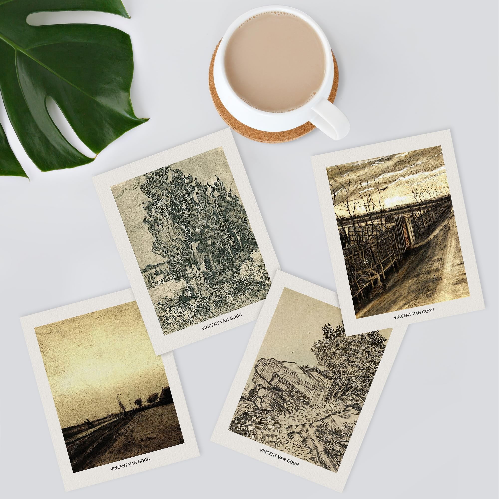 PixonSign Adhesive Wall Art Vintage Country Rural Forest Landscapes ...