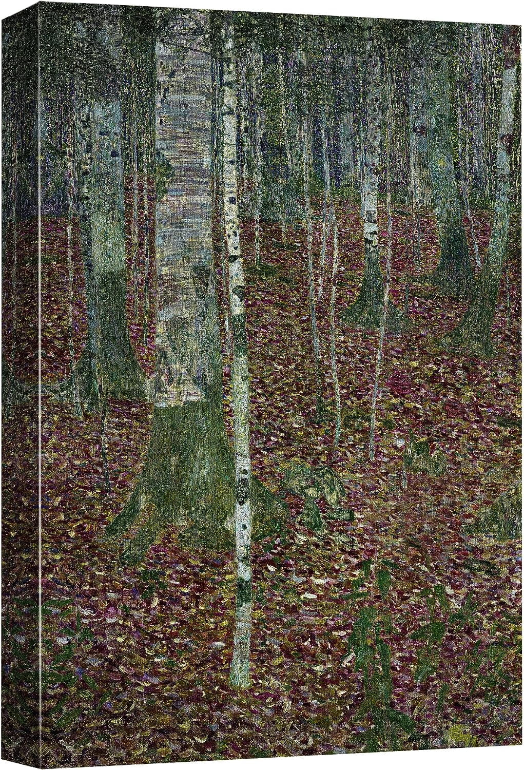 PixonSign Canvas Print Wall Art Birch Forest by Gustav Klimt Nature ...