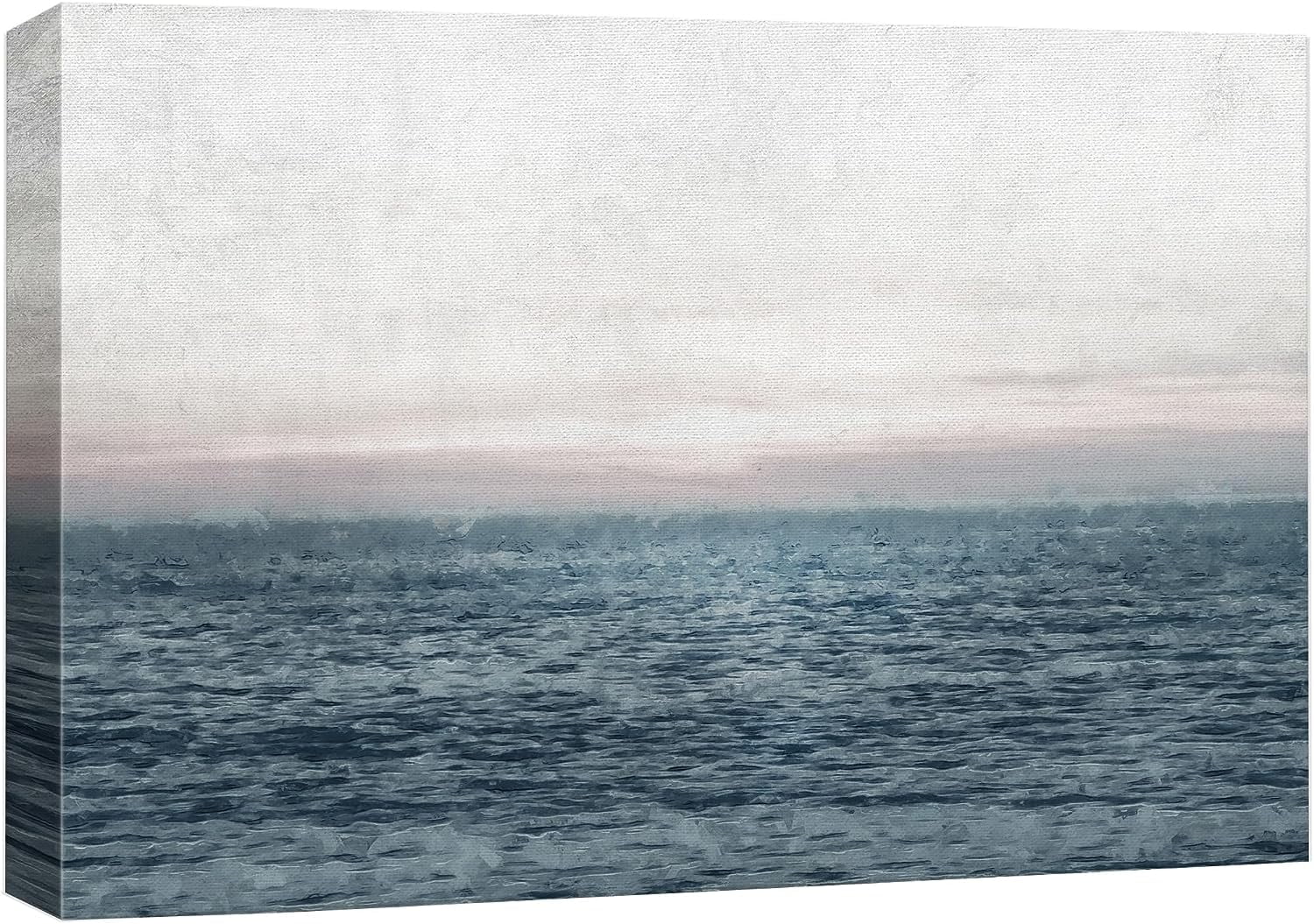 PixonSign Canvas Print Wall Art Pastel Coastal Ocean Sea Waves Nature ...