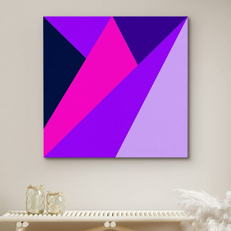 purple abstract art print