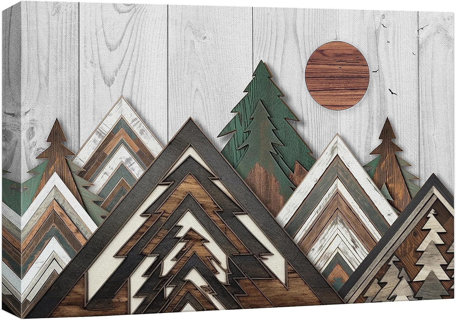 PixonSign Canvas Print Wall Art Sunny Pine Tree Mountain Nature ...