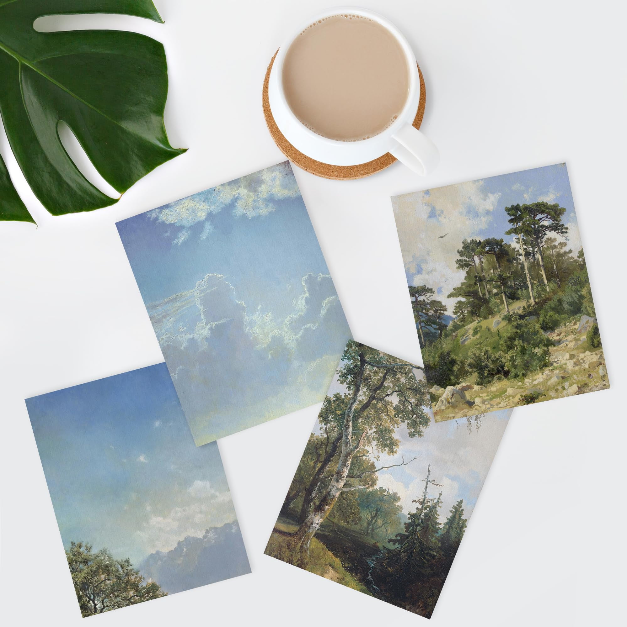 PixonSign Countryside Wall Art Classic Sky and Field Landscape Adhesive ...