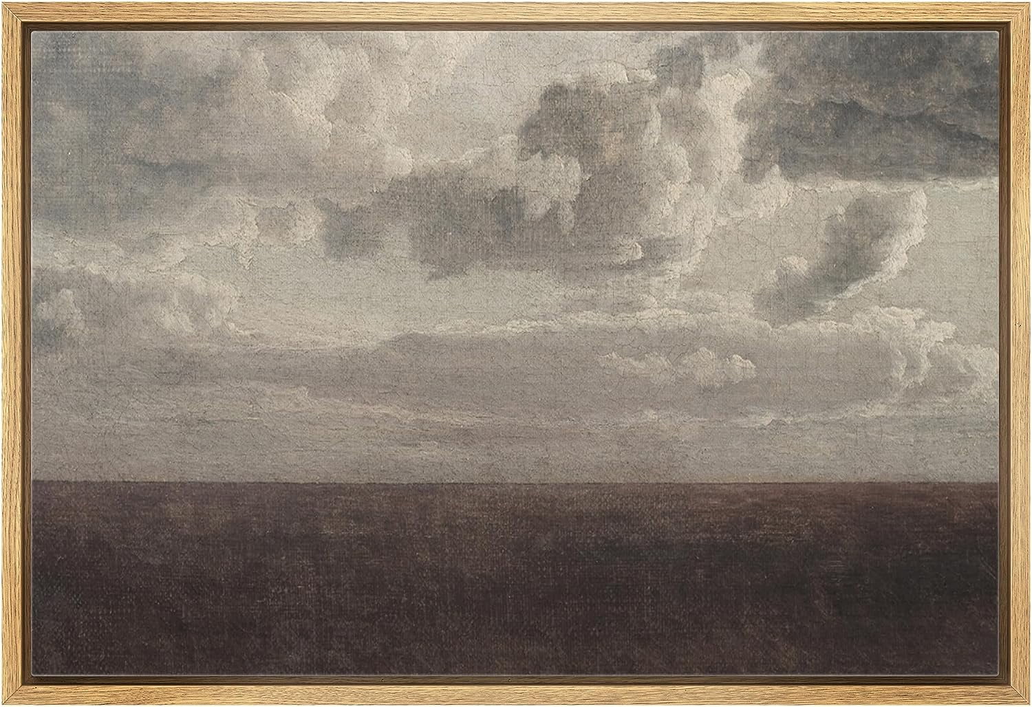 PixonSign Framed Canvas Print Wall Art Pastel Storm Cloud Landscape ...