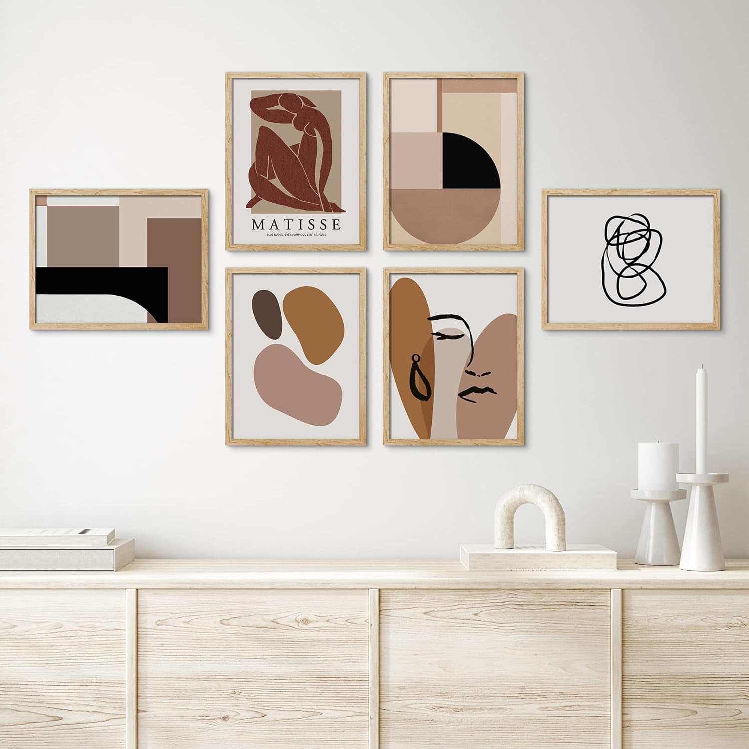 PixonSign Framed Canvas Print Wall Art Set - Colorful Abstract ...