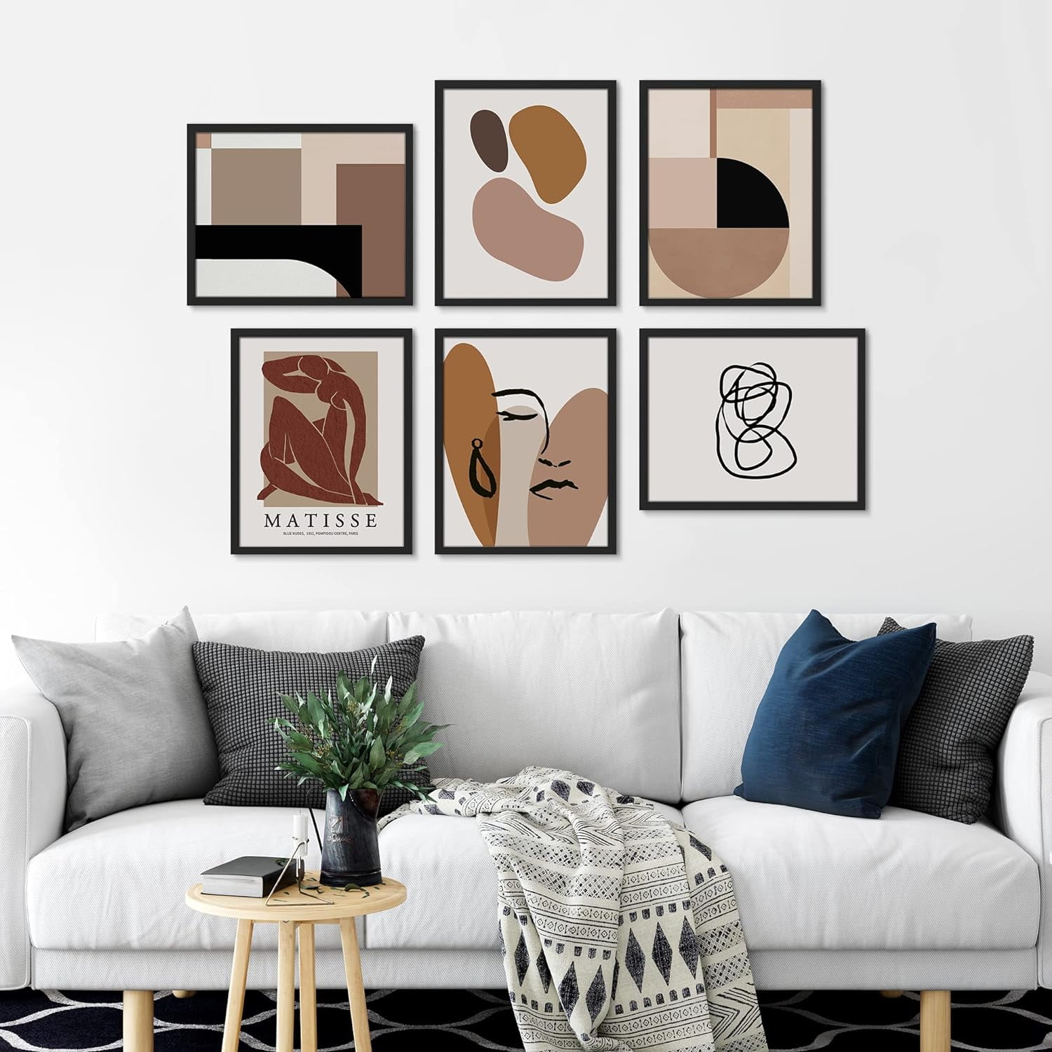 PixonSign Framed Canvas Print Wall Art Set - Colorful Abstract ...
