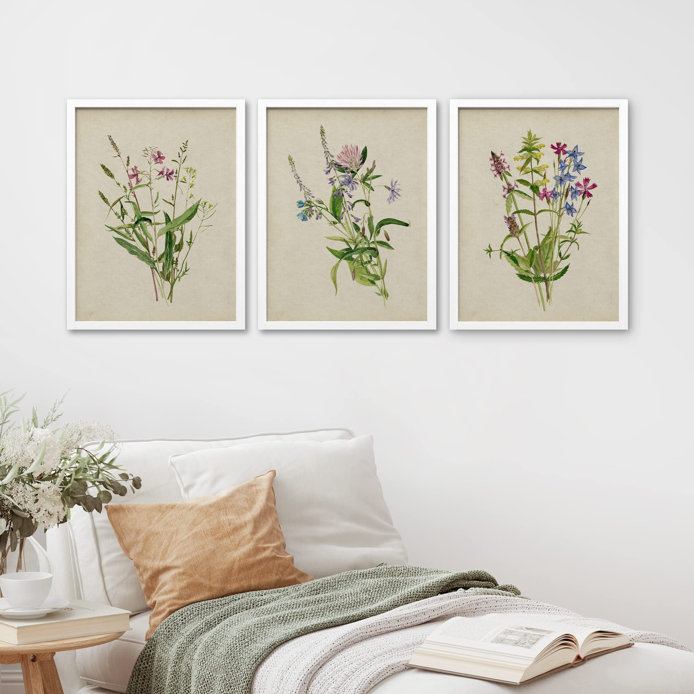 PixonSign Framed Canvas Print Wall Art Set - Colorful Country ...