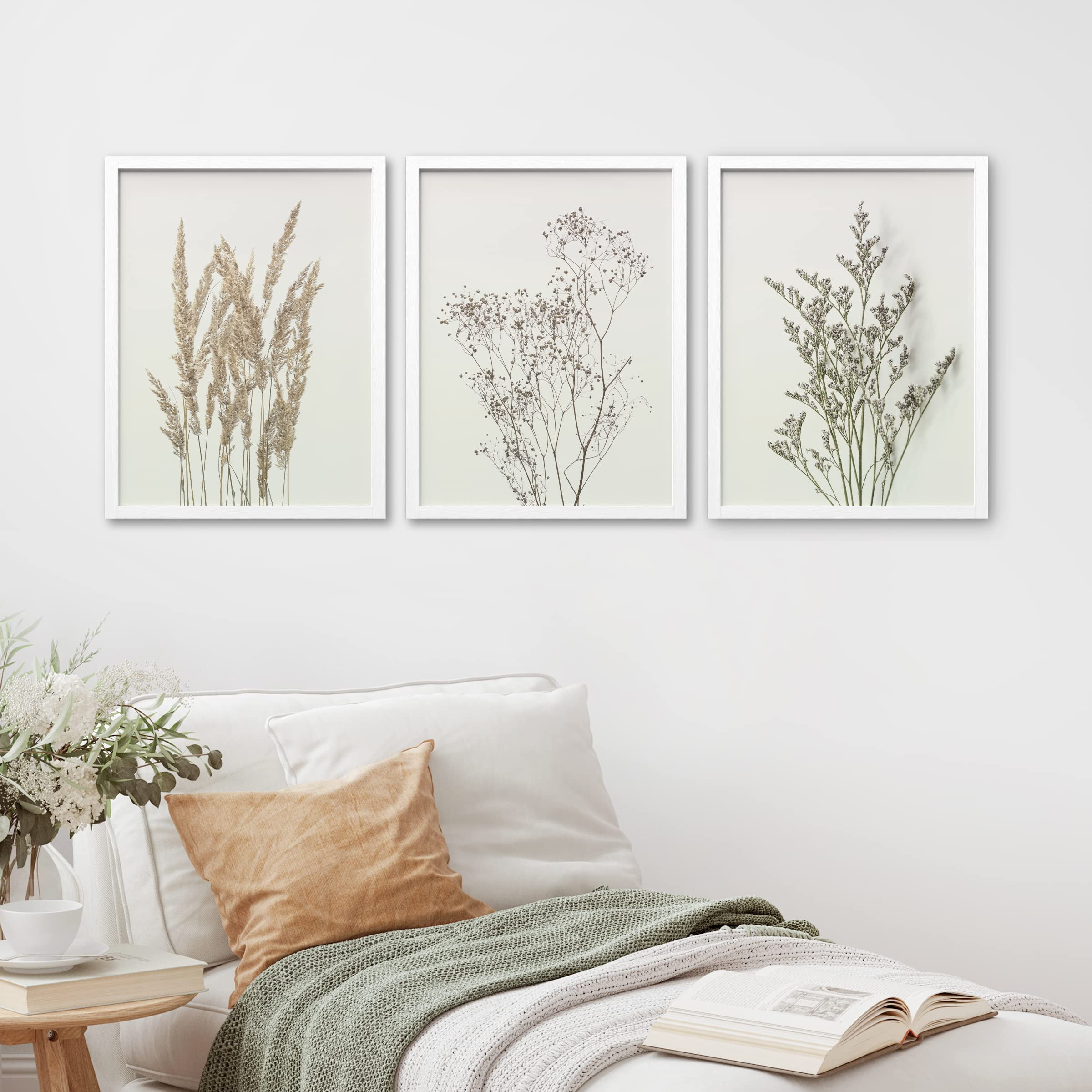PixonSign Framed Canvas Print Wall Art Set - Forest Flower Plant ...