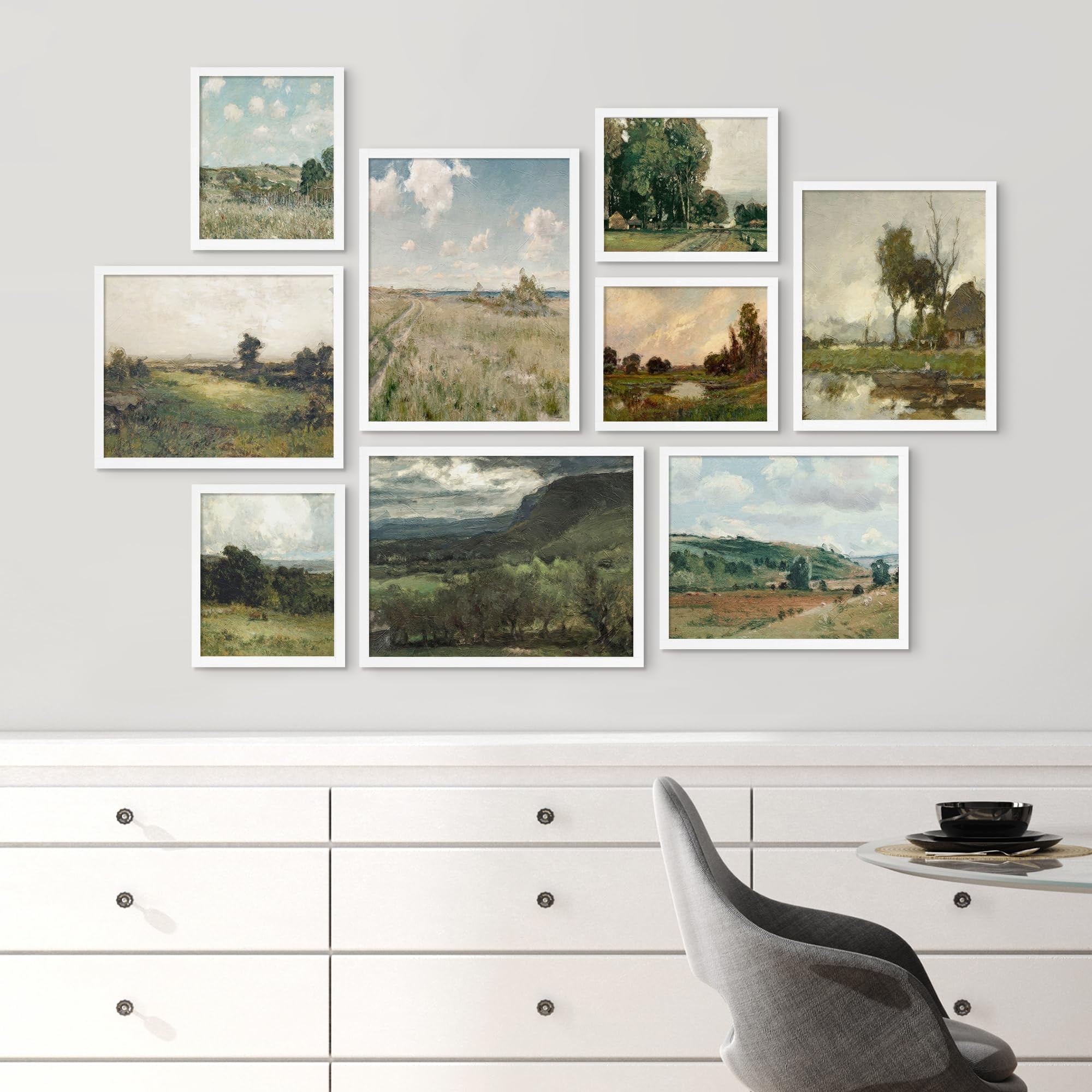 PixonSign Framed Canvas Print Wall Art Set - Nature Wilderness ...