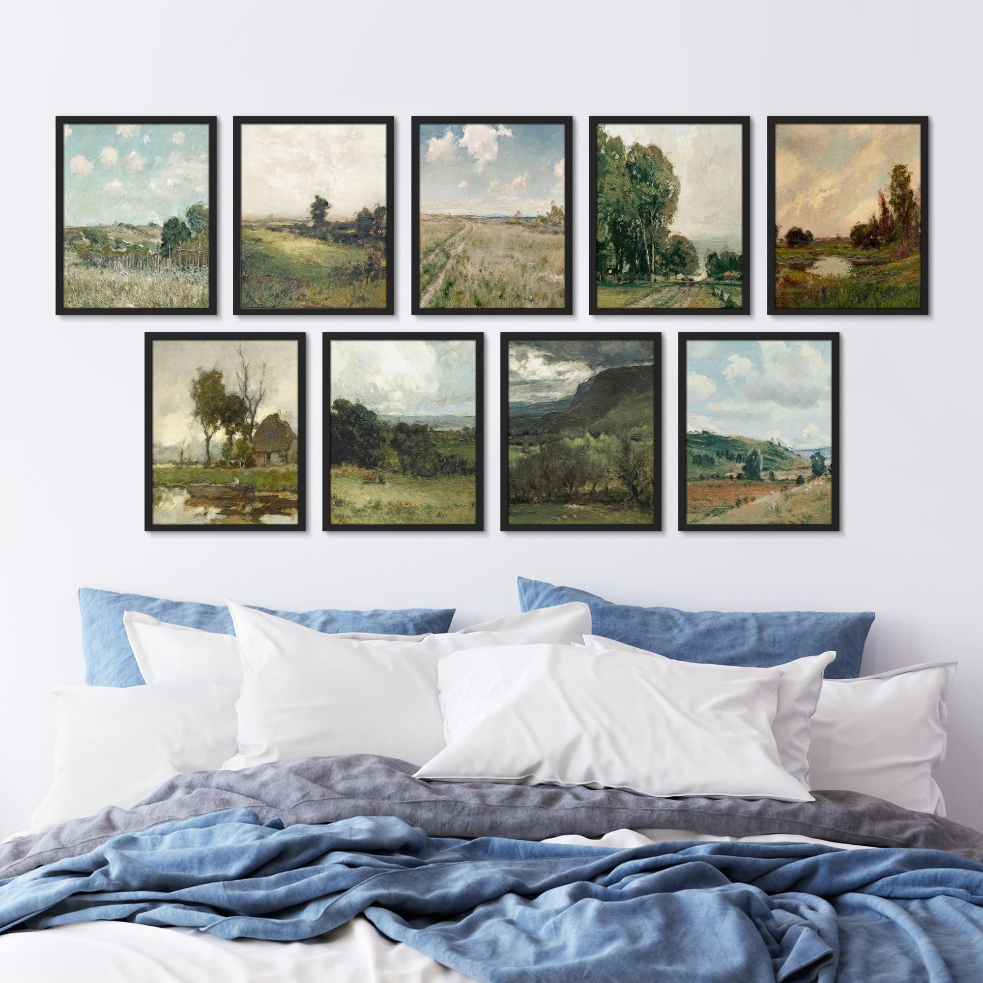 PixonSign Framed Canvas Print Wall Art Set - Vintage Nature Wilderness ...