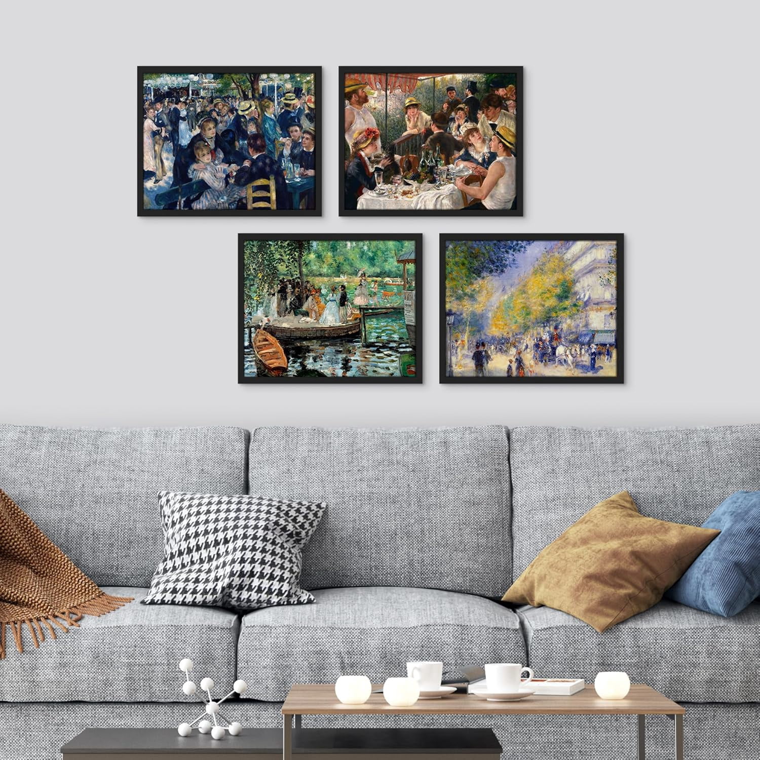 PixonSign Framed Wall Art Renoir Social Gatherings Collection Posters ...