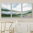 PixonSign Framed Wall Art Set Pastel Watercolor Blue Cloud Sky Mountain ...