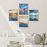 PixonSign Framed Wall Art Vibrant Ocean Cloud Reflection Islands Prints ...