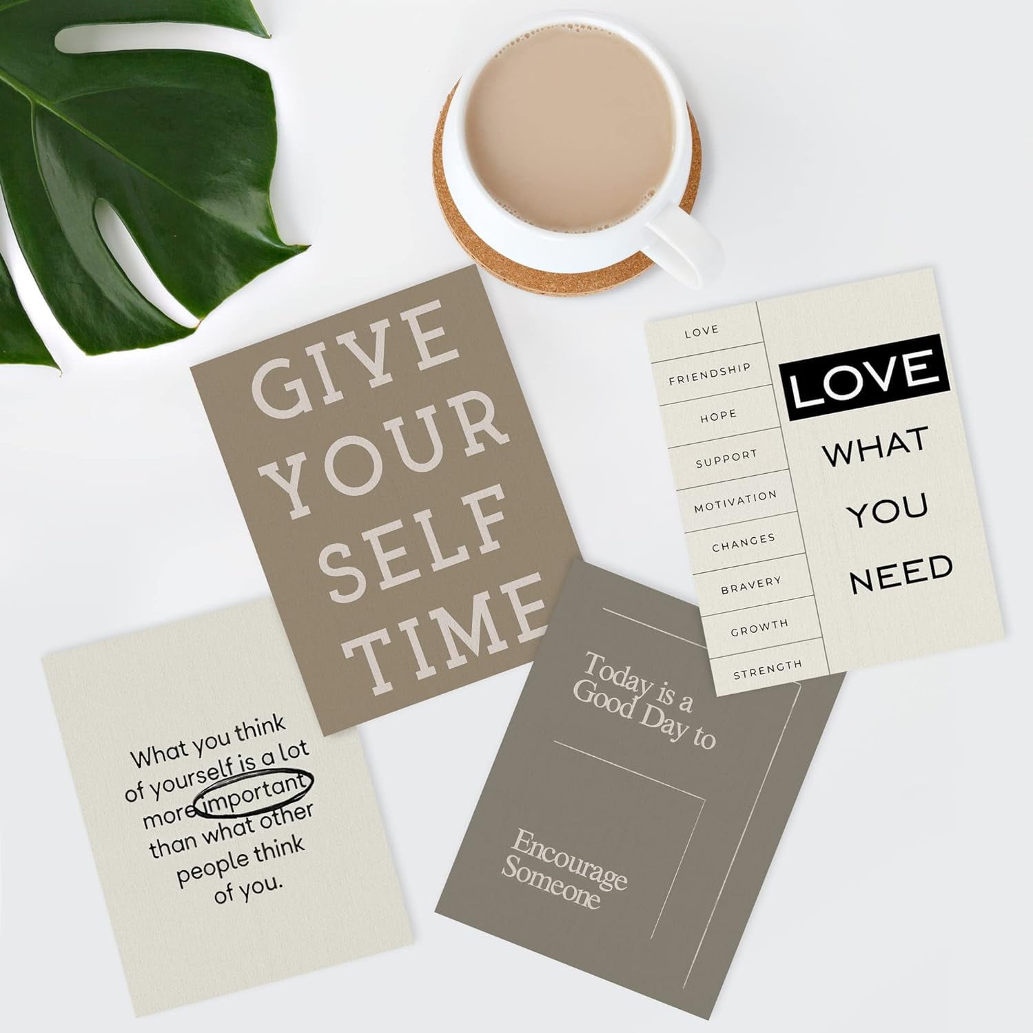 PixonSign Frameless Wall Art, Duotone Inspirational Saying Motto Prints ...