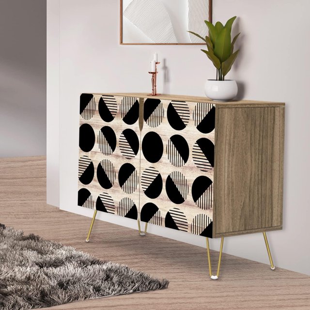 PixonSign Sideboard Buffet Cabinet, Kitchen Storage Cabinet with 2 ...