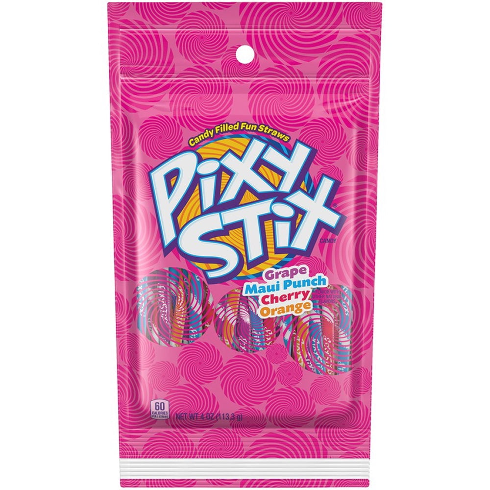Pixy Stix Grape, Maui Punch, & Orange Assorted Candy Bag, 4 Oz ...