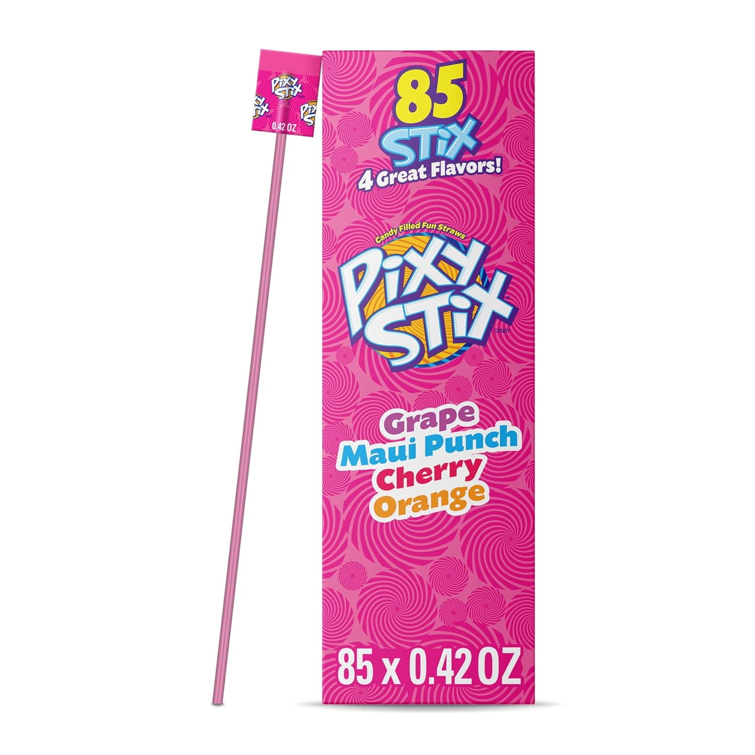 Pixy Stix, Sour Powder Straws, Grape, Maui Punch, Cherry, and Orange ...