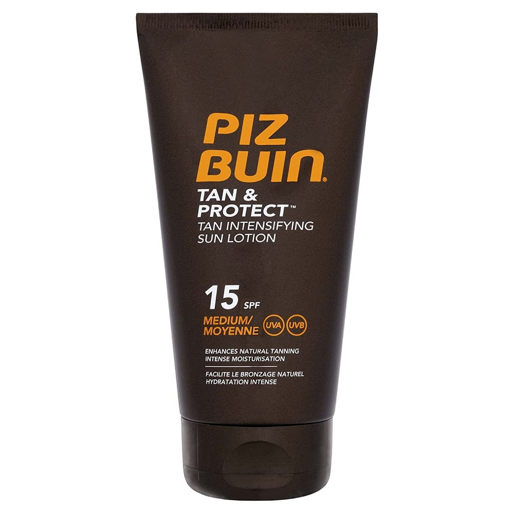 PIZ BUIN Tan Intensifying Sun Lotion, SPF 15, Medium Protection, Sweat ...