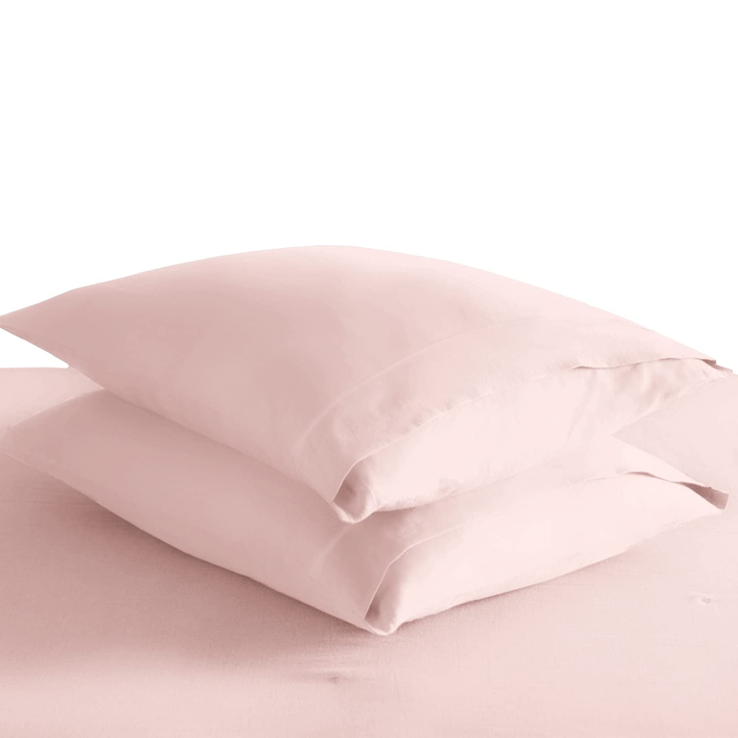 Pizuna 400 Thread Count Cotton Envelope Pillow Cases Queen Size 2 Pack