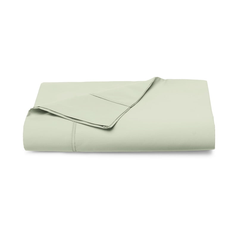 Pizuna 400 Thread Count Cotton King Flat Sheet Light Sage 1pc 100