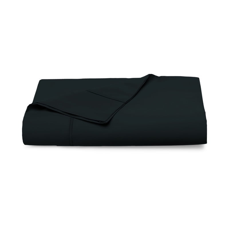 Pizuna Pure 100% Cotton Flat Sheets Only Full Black (1 PC), Luxurious ...