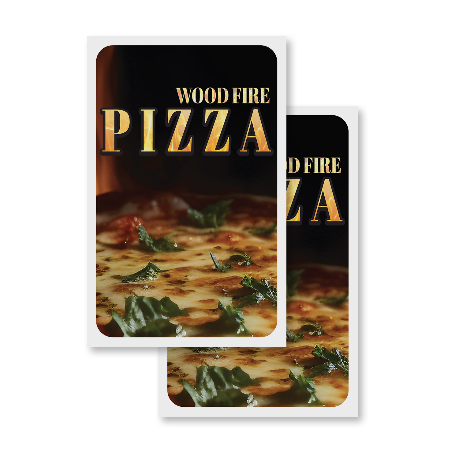 Pizza (2-PACK) 24" x 36" Vinyl Decals | Sign Insert Peel & Stick Decals ...