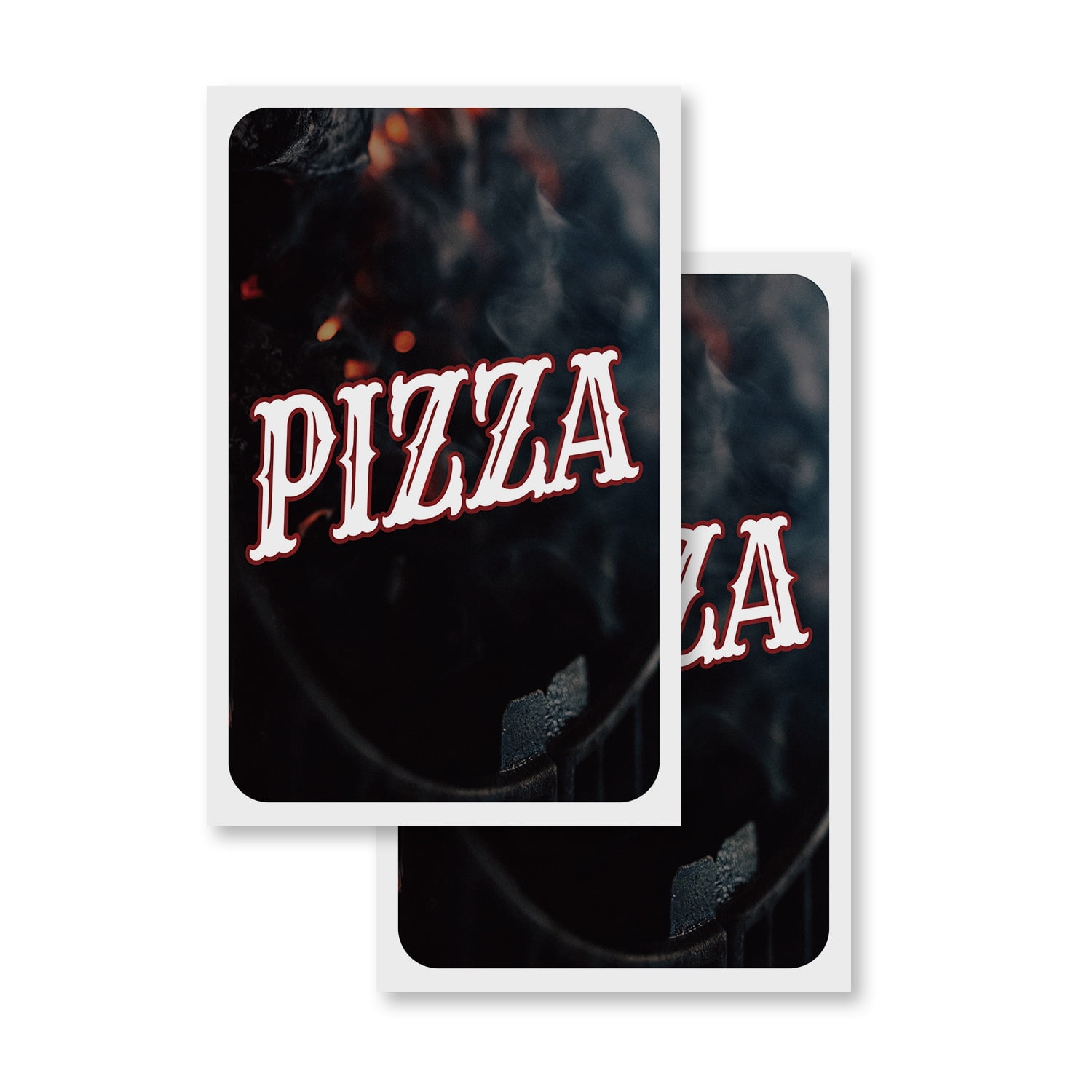 Pizza (2-PACK) 24" x 36" Vinyl Decals | Sign Insert Peel & Stick Decals ...