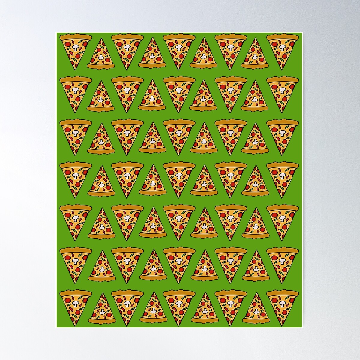 Pizza #7 Poster Wall Art, Modern Wall Decor For Living Room Bedroom ...