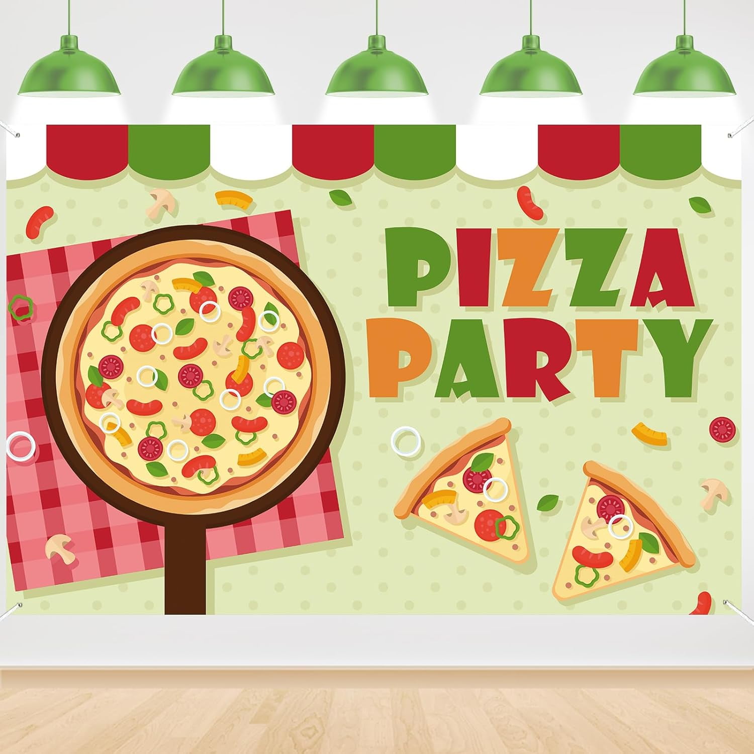 Pizza Banner Cooking Themed Picnicking and Baking Pizza Décor for Food ...