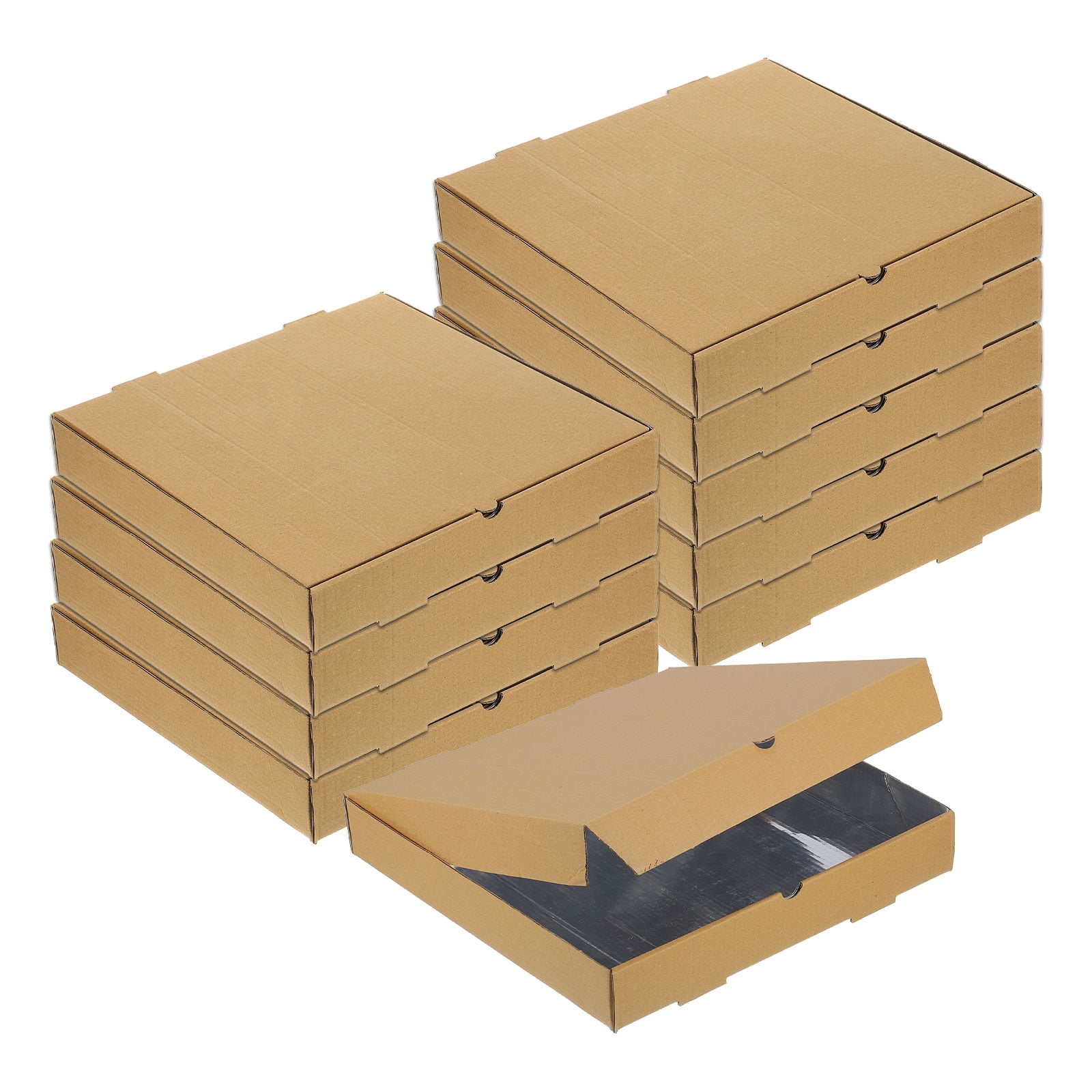 Pizza Box, 10pcs 11x11 Inches - Aluminum Foil Square Pizza Storage ...