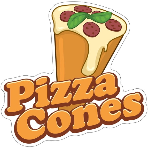 Pizza Cones 12" Decal Concession Stand Food Truck Sticker - Walmart.com