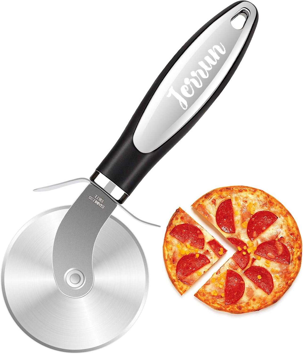 Pizza Cutter - Stainless Steel Pizza Cutter Wheel - Easy to Cut and ...