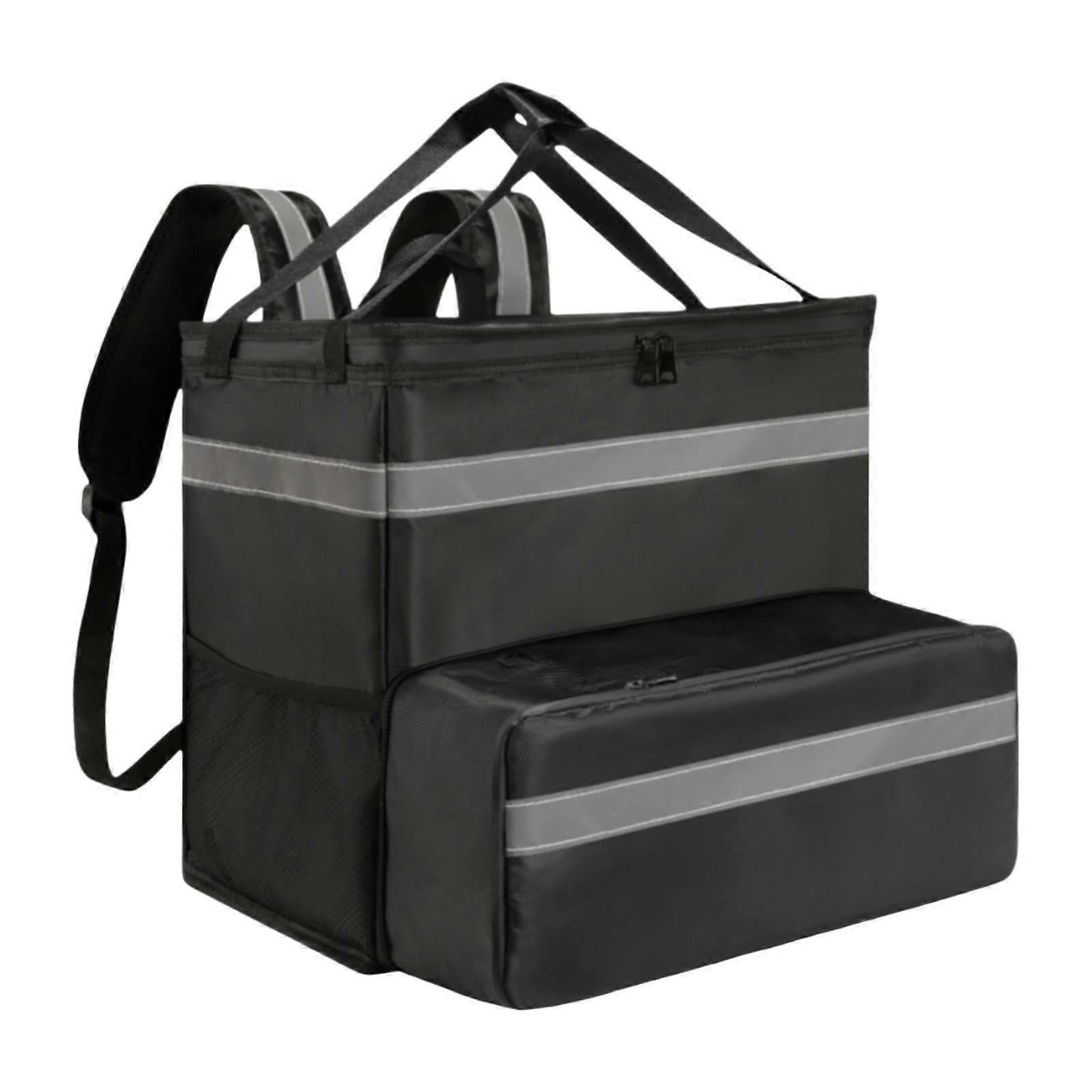 Pizza Delivery Backpack Expandable,with Reflective Strip Thermal Sturdy ...