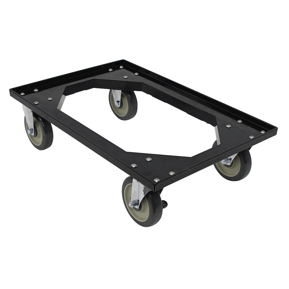 Pizza Dough Box Dolly, 26"W x 18"D x 7"H, ABS construction, black, Made ...
