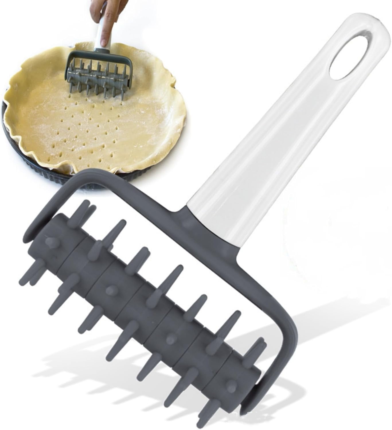 Pizza Dough Docker Roller - Bubble and Blistering Killer Time-Saver for ...