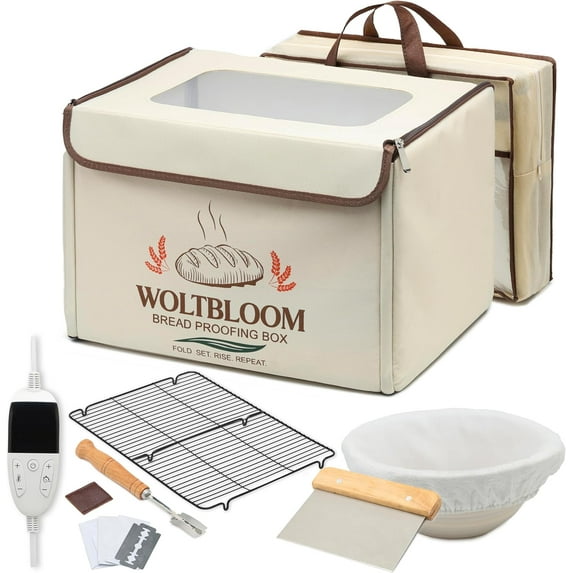 Pizza Dough Proofing Box Bread Foldable Proofer Yogurt Maker with ...