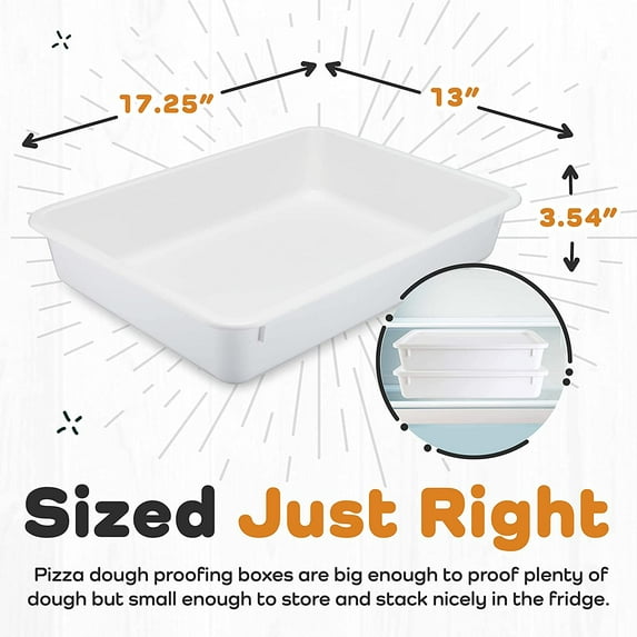 Pizza Dough Proofing Box - Stackable Commercial Quality Trays with ...