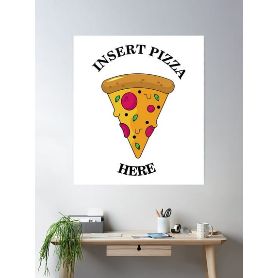 Pizza Fan Lover Poster Wall Art, Modern Wall Decor For Living Room ...