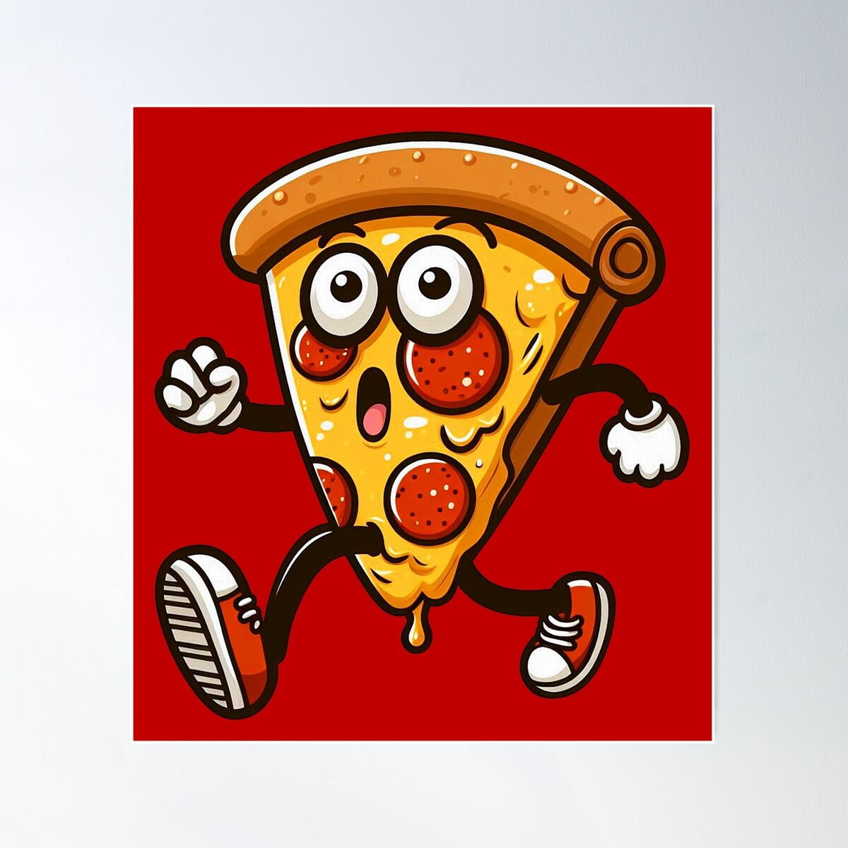 Pizza Fast Food Poster Wall Art, Modern Wall Decor For Living Room ...