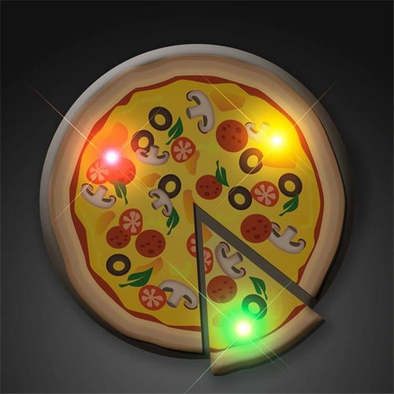 Pizza Flashing Body Light Lapel Pin Party Favors - Walmart.com
