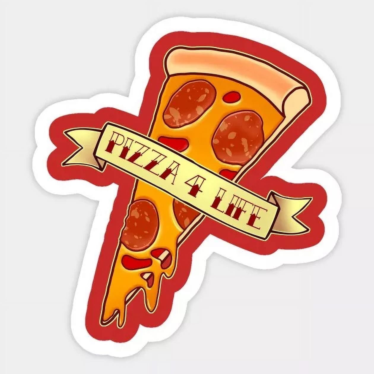 Pizza For Life Slice Pie Food Lover Sticker Wall Decor Laptop Sticker ...