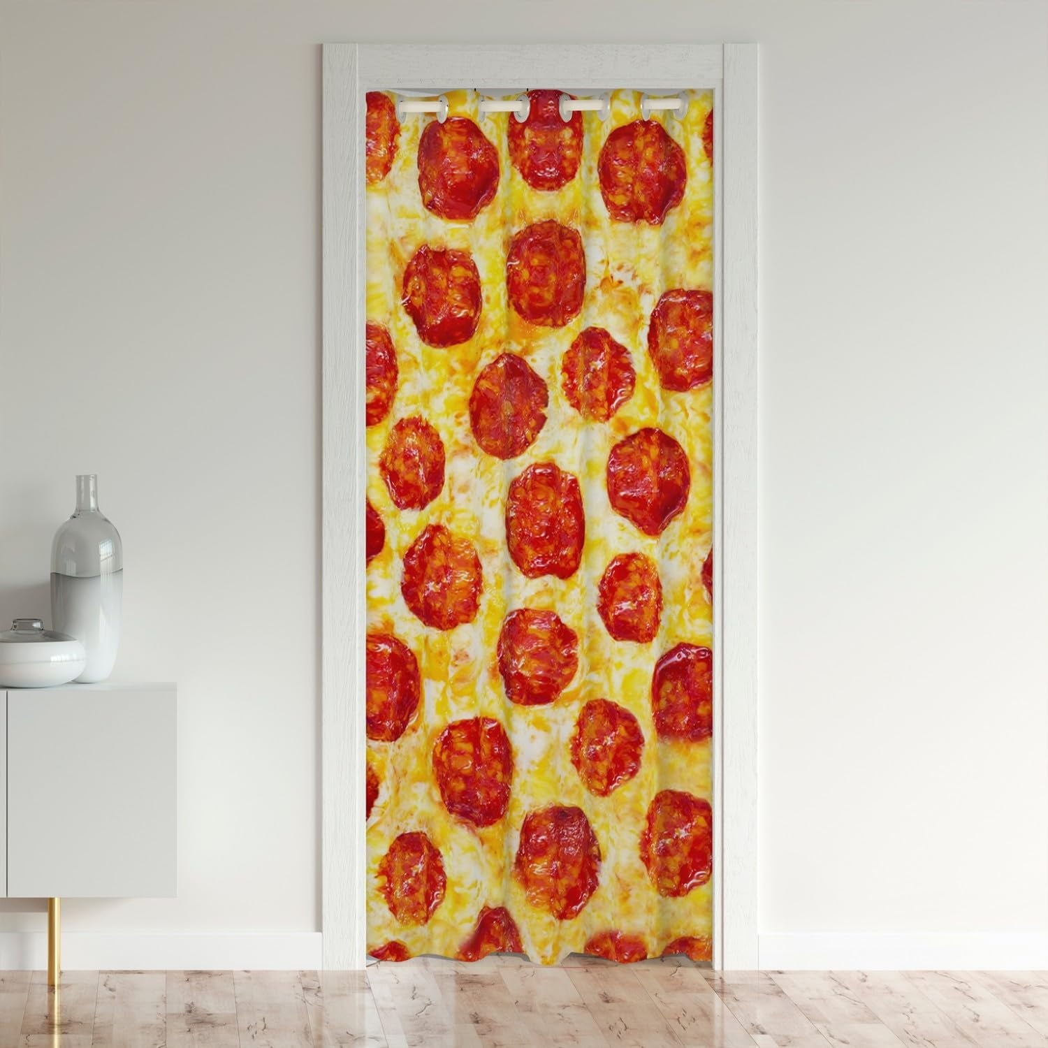 Pizza Giant Food Door Curtains Doorway Privacy Closet Curtain for ...