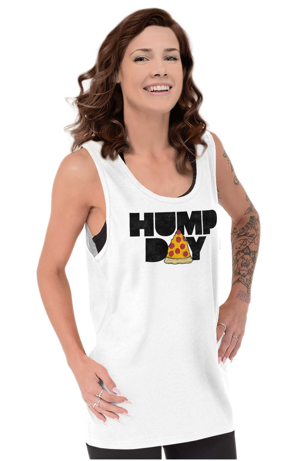 Pizza Hump Day Office Job Funny Work Tank Top T Shirts Men Women Brisco ...
