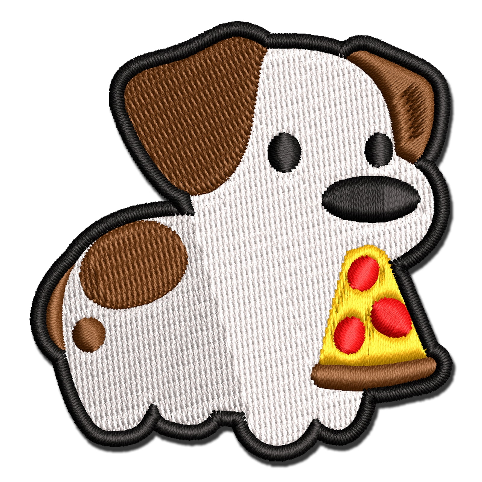 Pizza Jack Russell Terrier Dog Puppy Applique Multi-Color Embroidered ...