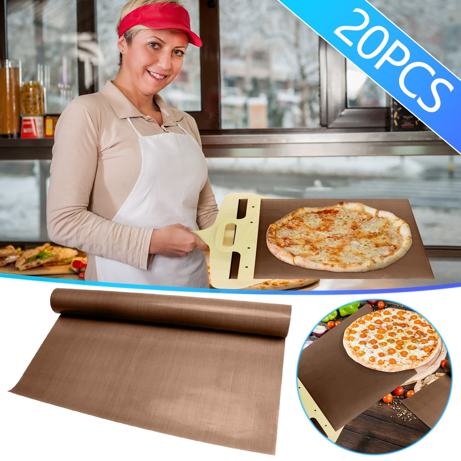 of Pizza Leather Slide Pad, Heat-Resistant, Premium Vegan Leather ...