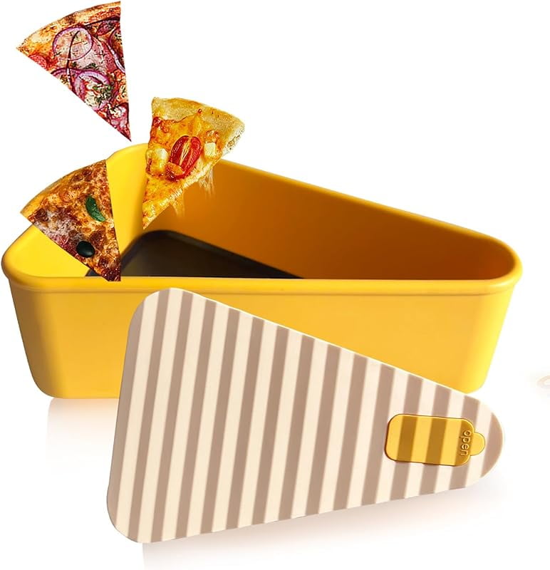 Pizza Leftover Storage Container with 2 Pizza Trays,Reusable Pizza ...