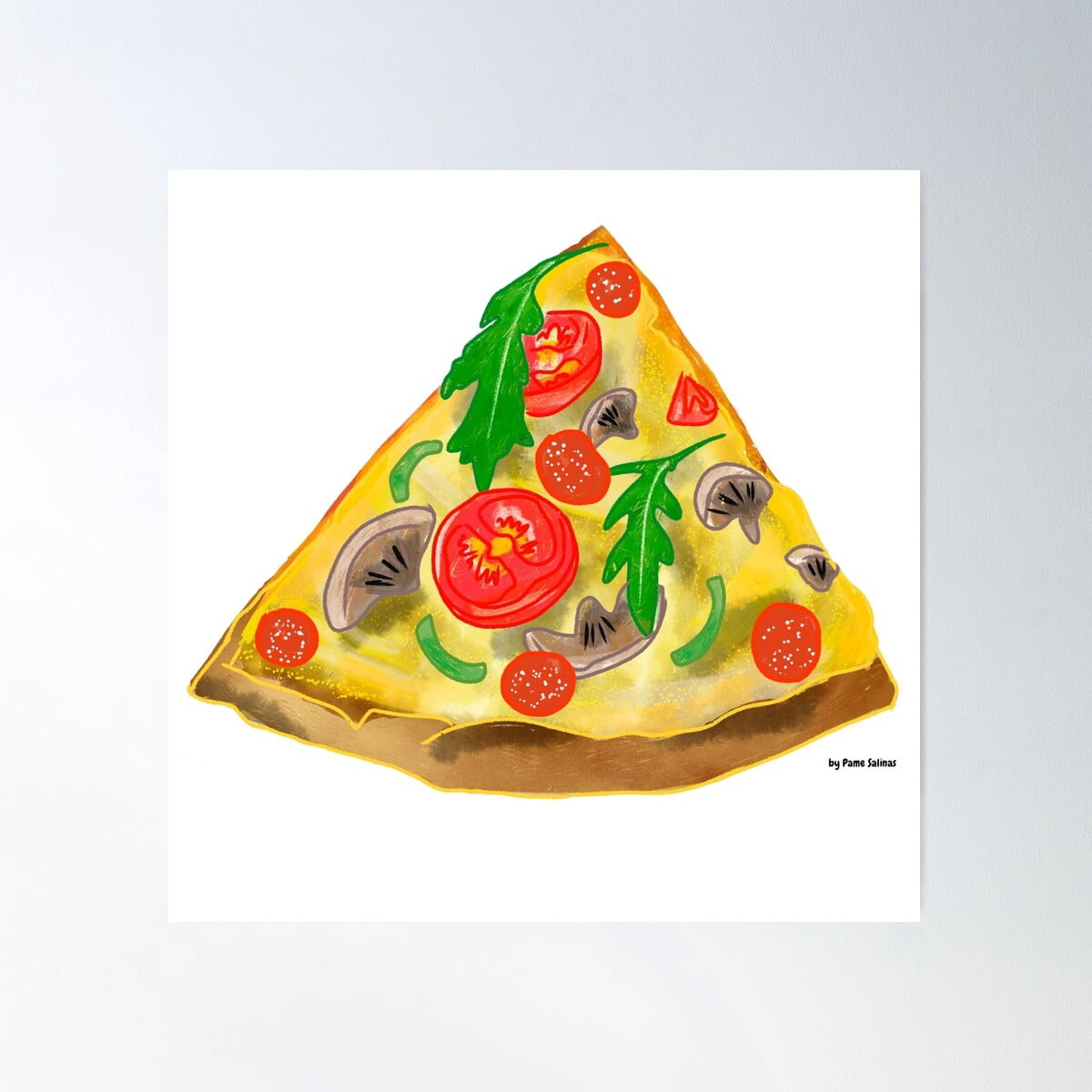 Pizza Lover Poster Wall Art, Modern Wall Decor For Living Room Bedroom ...