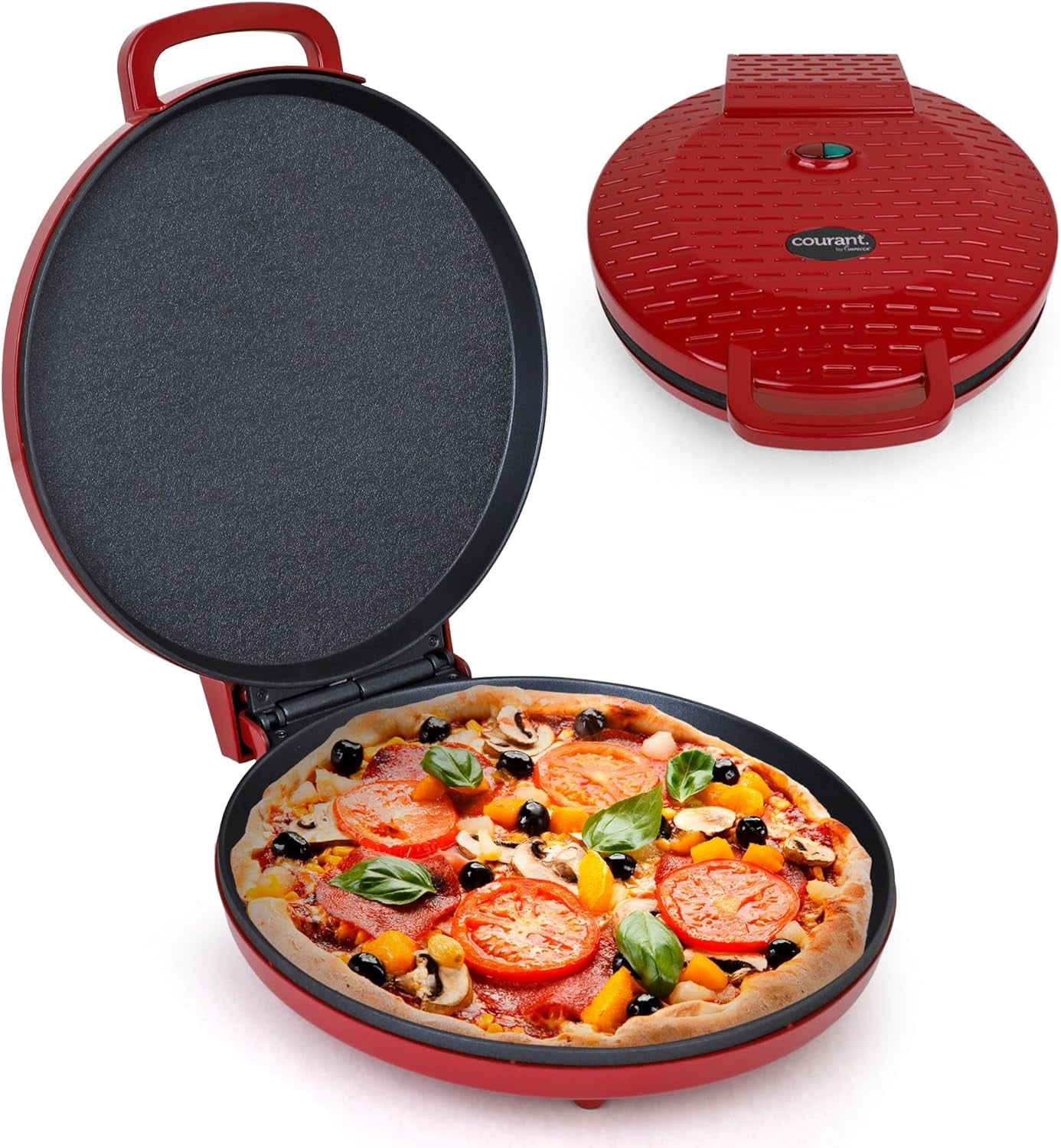 Pizza Maker 12 inch Pizzas Machine, Newly improved Cool-touch Handle ...