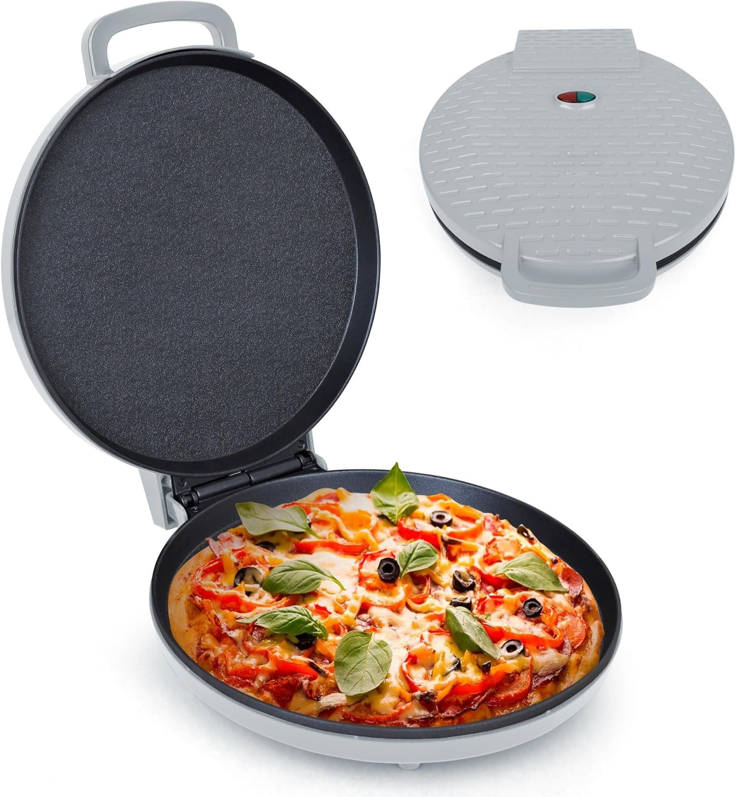 Pizza Maker 12-inch Pizzas Machine, Newly improved Cool-touch Handle ...