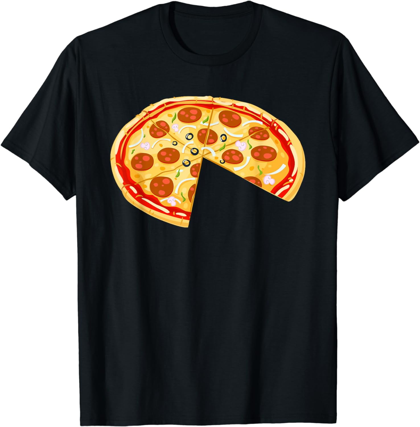 Pizza Missing A Slice Matching Set Couple Family Cotton T-Shirt ...