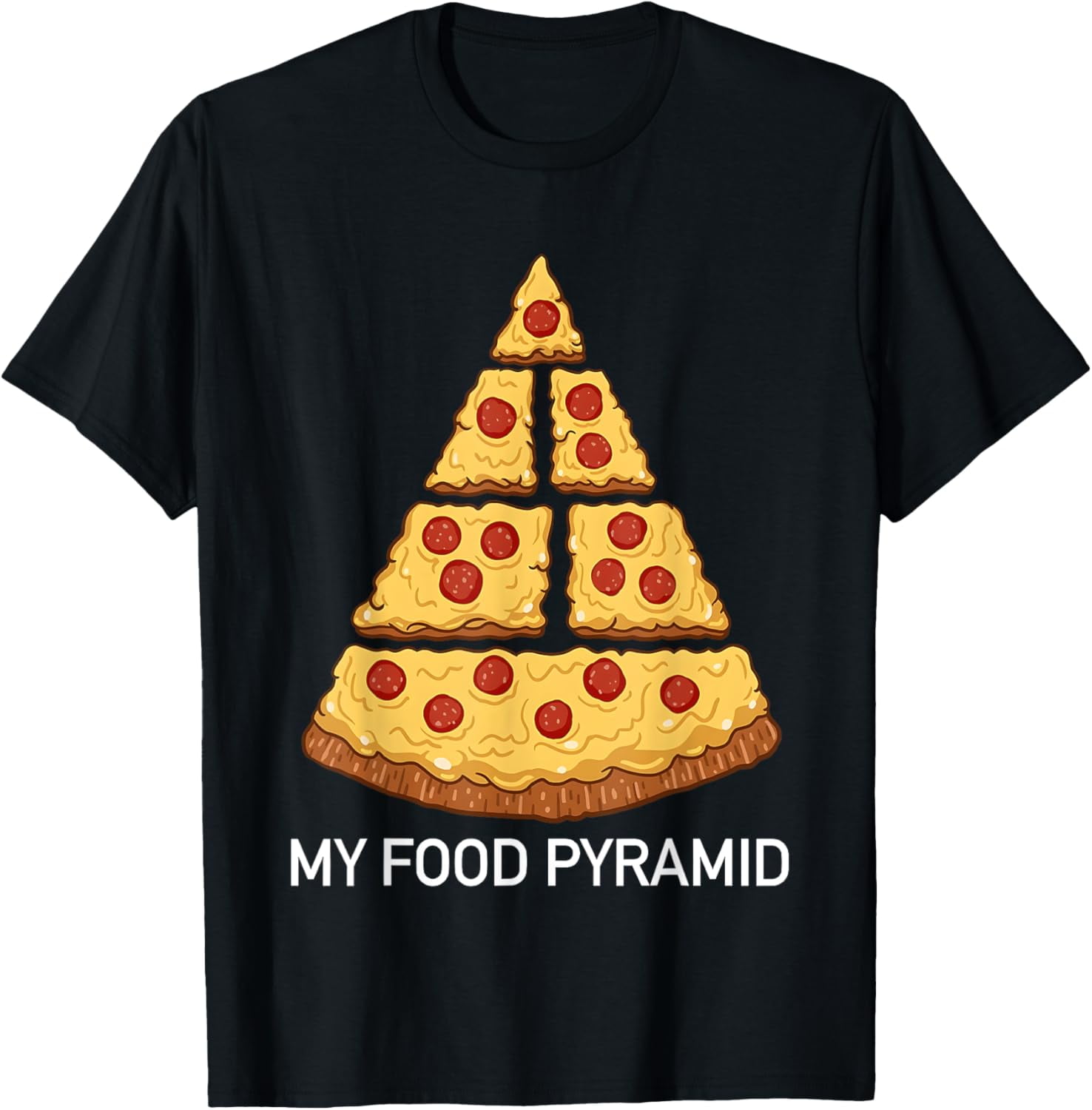 Pizza My Food Pyramid T-Shirt - Walmart.com